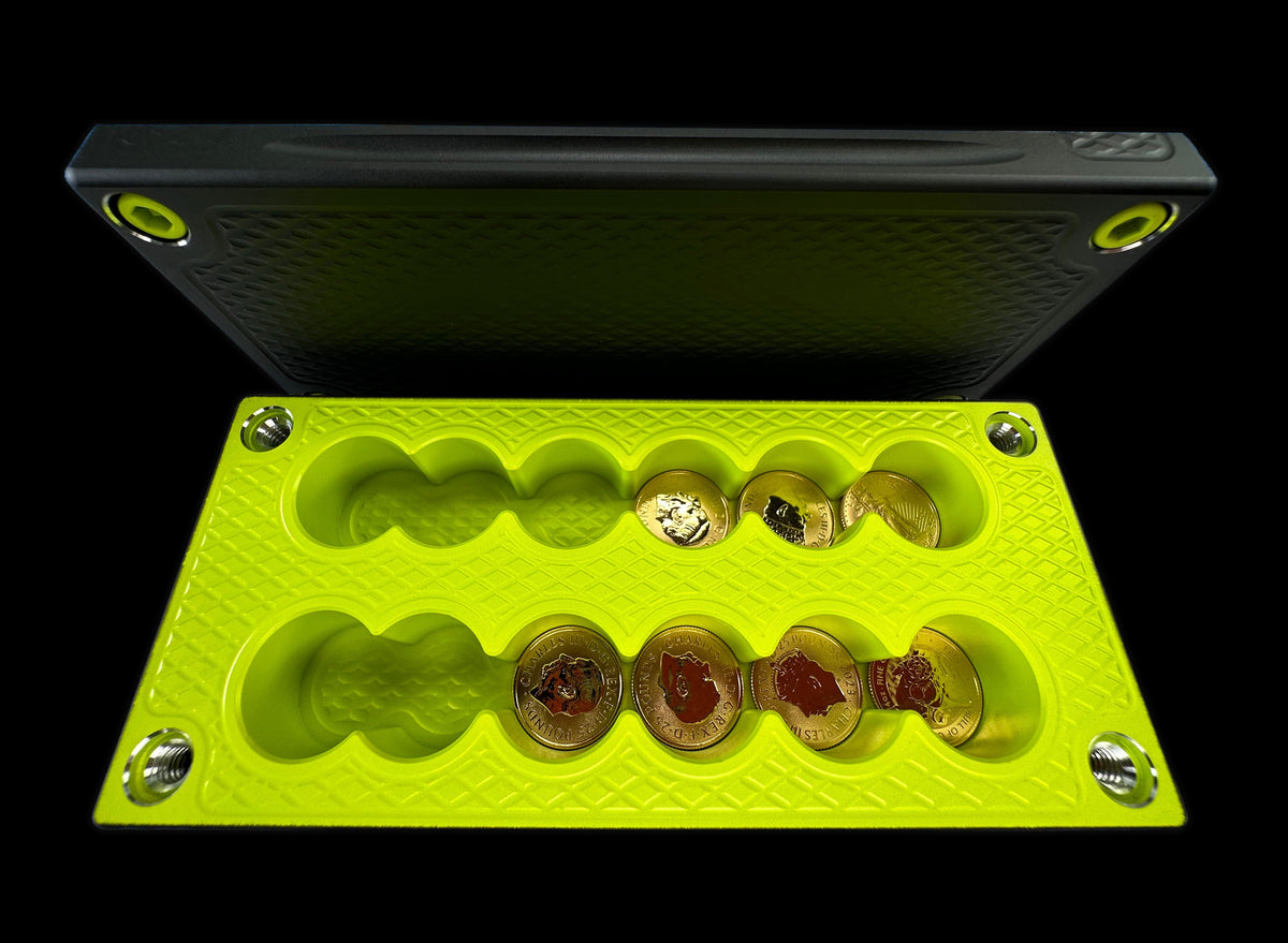 100 1/4oz Gold Coins YELLOW JACKET Gold Stacker Brick | Gorilla Pro Customs