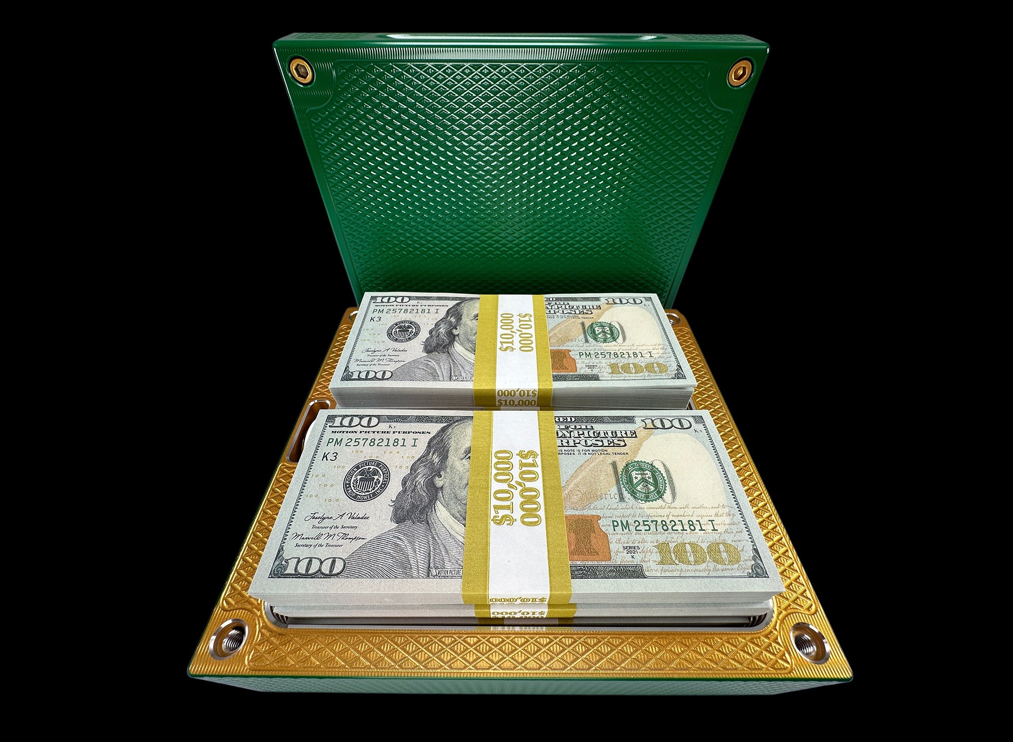 WALL Brick - EMERALD GREEN/BRASS - $100,000 Capacity | Gorilla Pro Customs