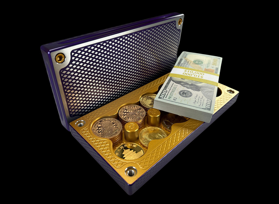 $10k, 50oz Gold Coins REBRUSHED CRUSHED VELVET/BRASS Survival Brick ...