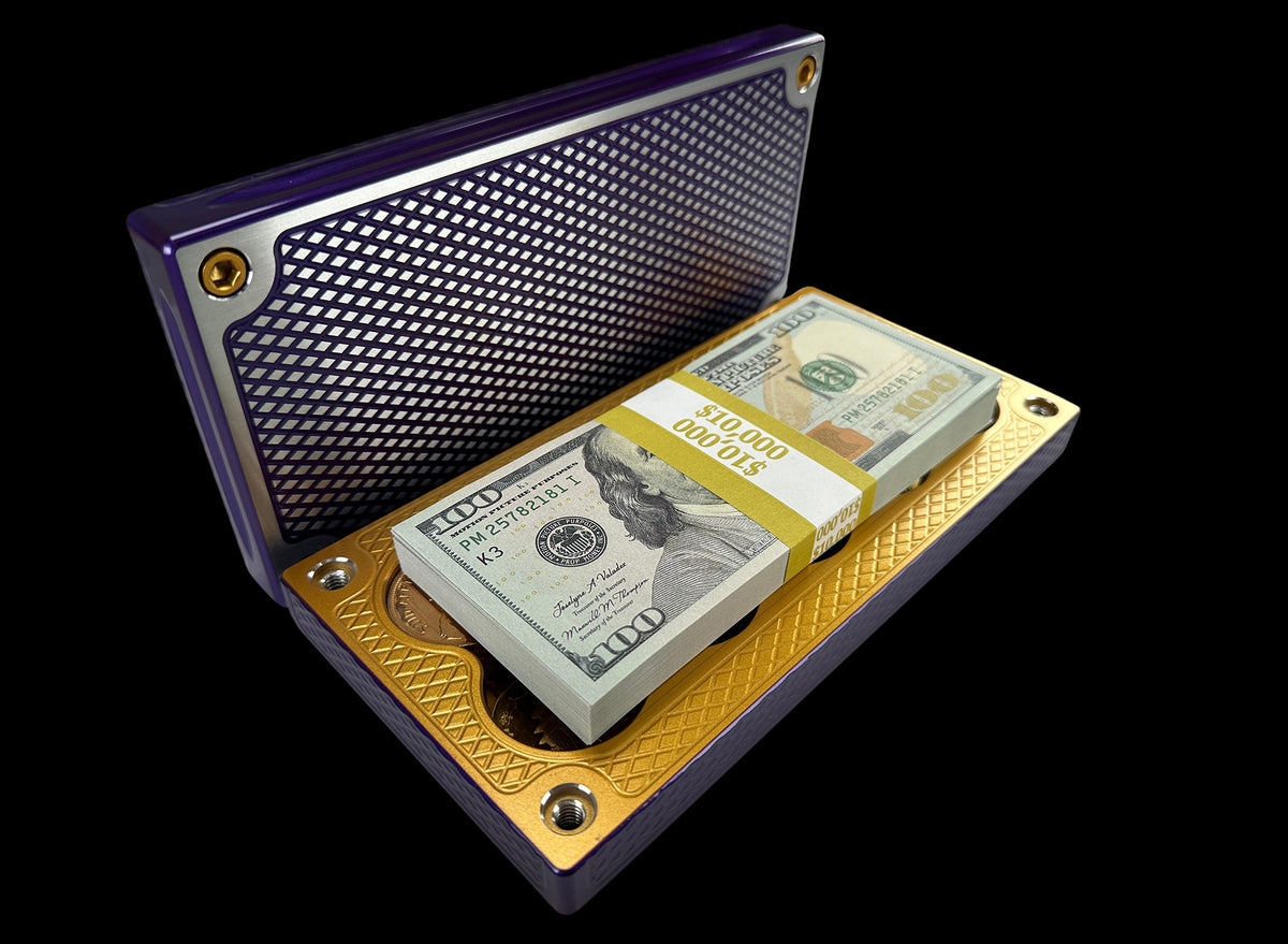 $10k, 50oz Gold Coins REBRUSHED CRUSHED VELVET/BRASS Survival Brick ...