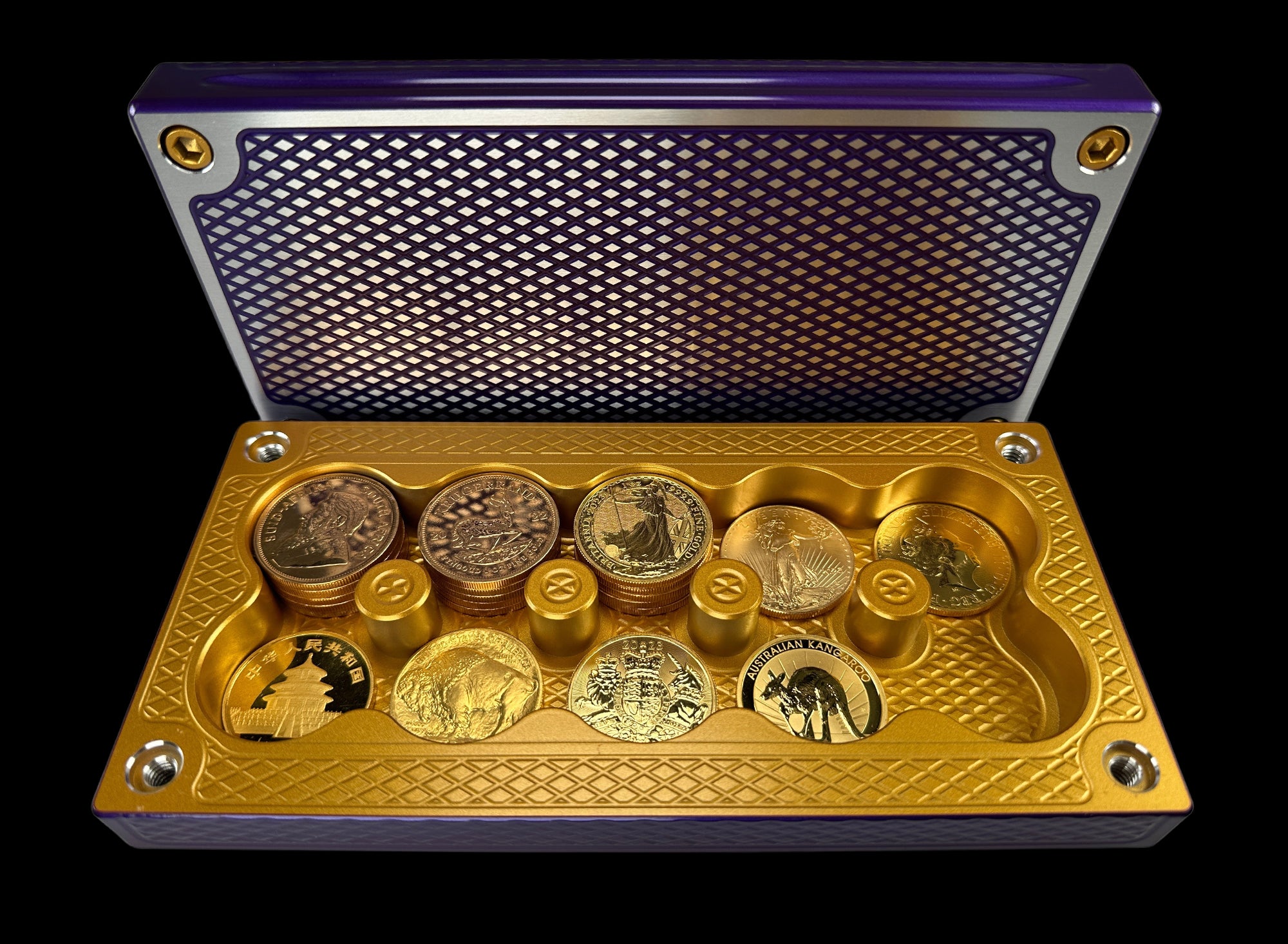 $10k, 50oz Gold Coins REBRUSHED CRUSHED VELVET/BRASS Survival Brick ...