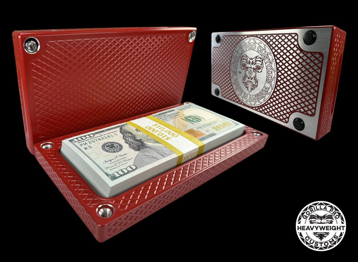HEAVY POCKET Brick - BLOOD RED - $10,000 Capacity | Gorilla Pro Customs