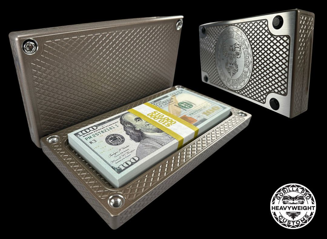 HEAVY POCKET Brick - SMOKED STEEL - $10,000 Capacity | Gorilla Pro Customs