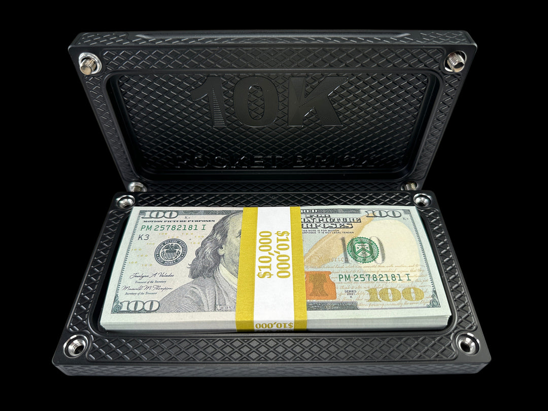 HEAVY POCKET Brick - MATTE BLACK - $10,000 Capacity | Gorilla Pro Customs