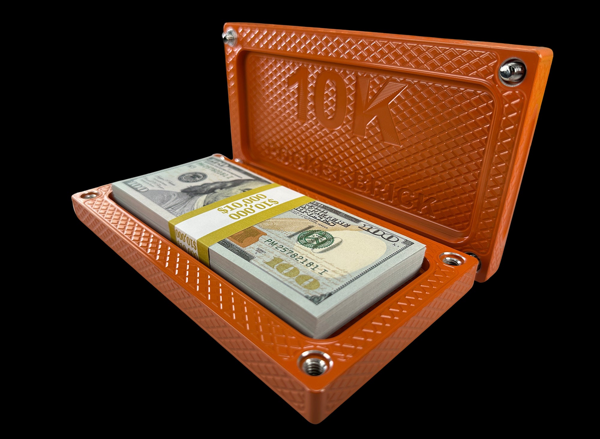 HEAVY POCKET Brick - SATIN ORANGE - $10,000 Capacity | Gorilla Pro Customs