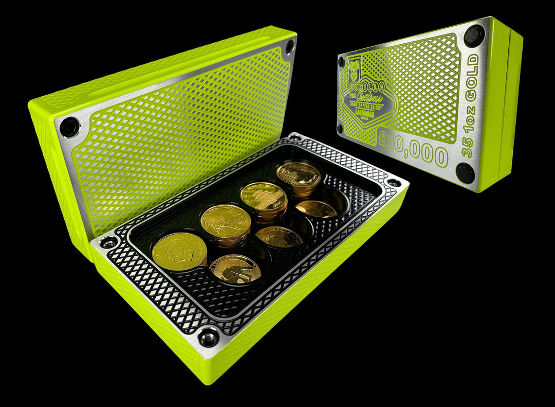 $10k (in 50£ Notes), 35oz Gold Coins REBRUSHED REVERSED YELLOW JACKET ...