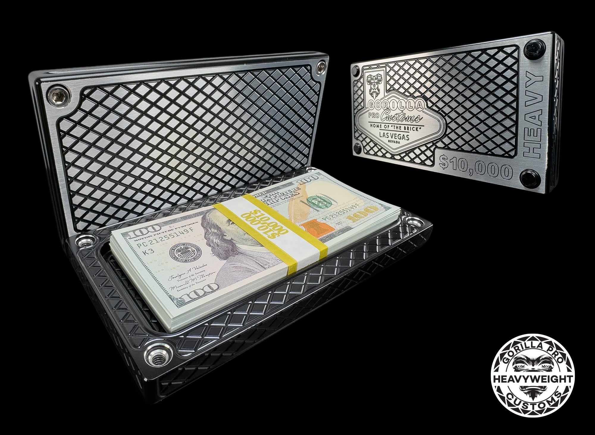 HEAVY POCKET Brick - AK BLACK - $10,000 Capacity | Gorilla Pro Customs