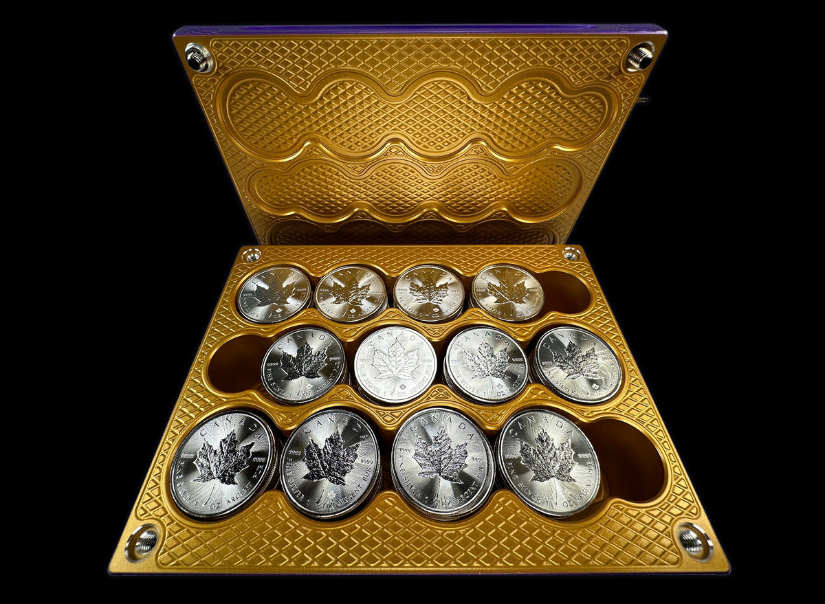 180oz Silver Coins CROWN ROYAL Silver Stacker Brick | Gorilla Pro Customs