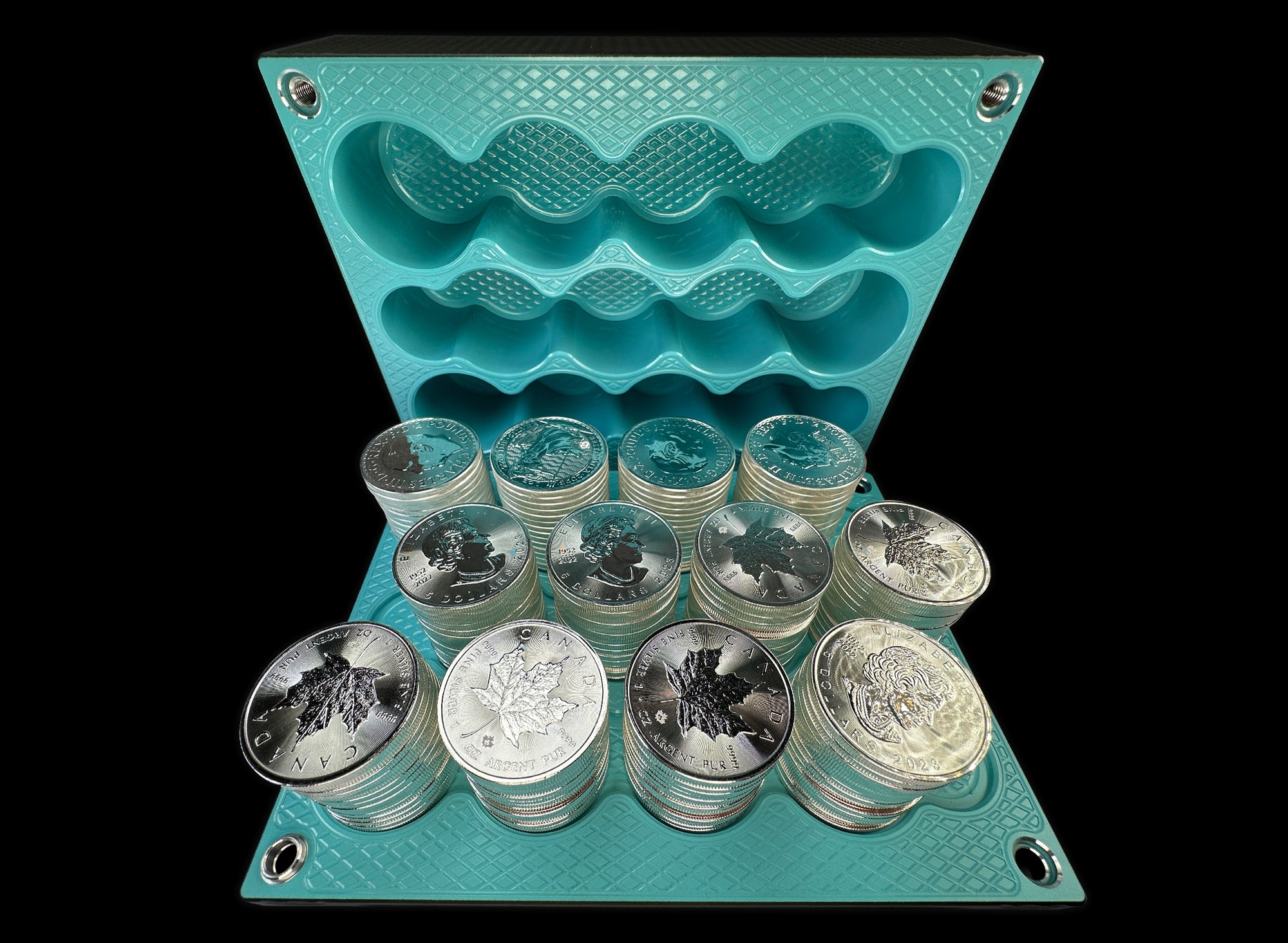 180oz Silver Coins THE SMURF Silver Stacker Brick | Gorilla Pro Customs