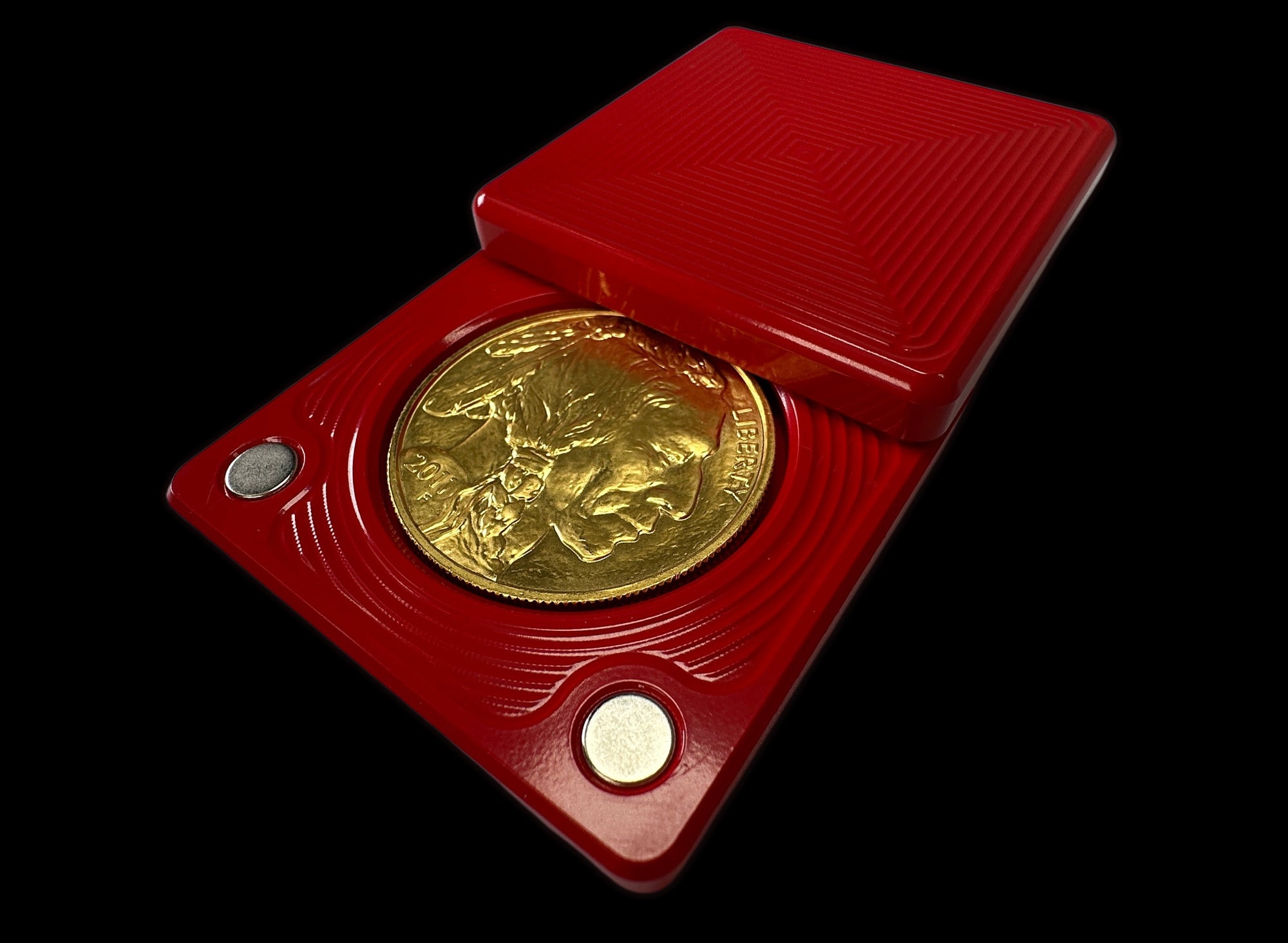 1oz Gold Coin REDRUM Single Stacker Brick | Gorilla Pro Customs
