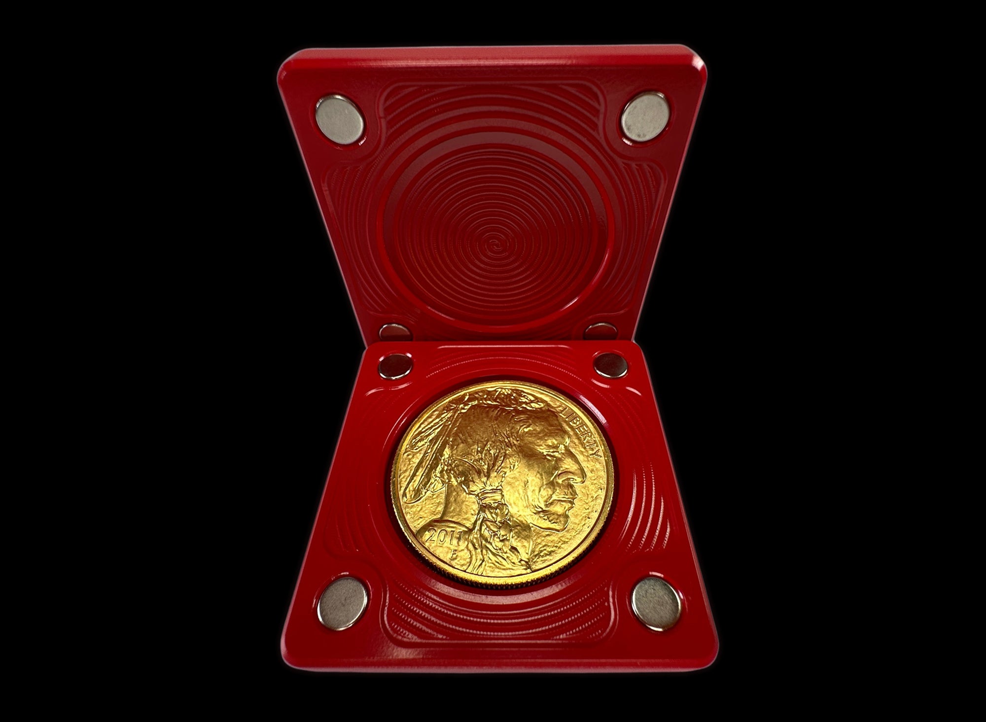 1oz Gold Coin REDRUM Single Stacker Brick | Gorilla Pro Customs