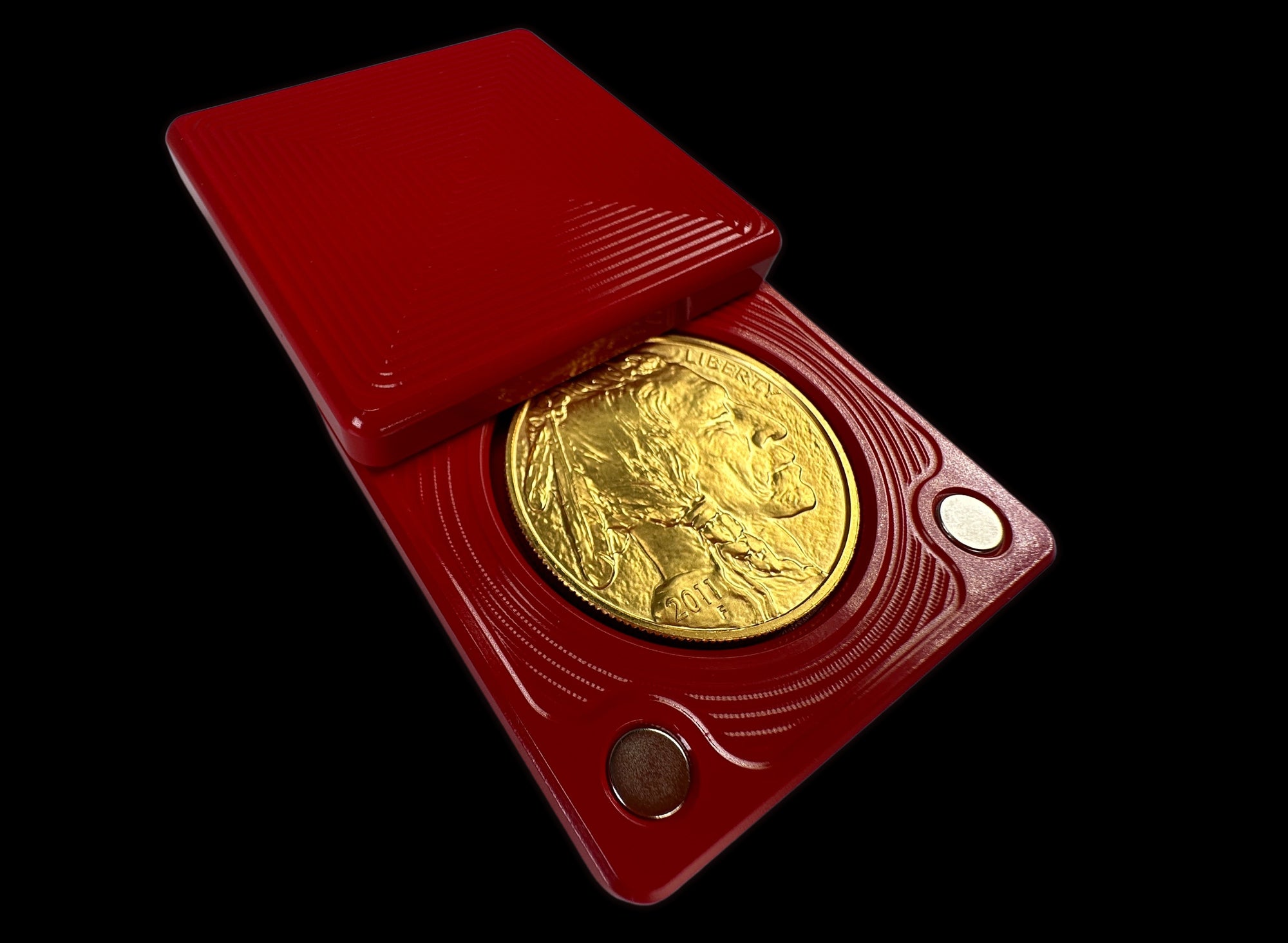 1oz Gold Coin REDRUM Single Stacker Brick | Gorilla Pro Customs