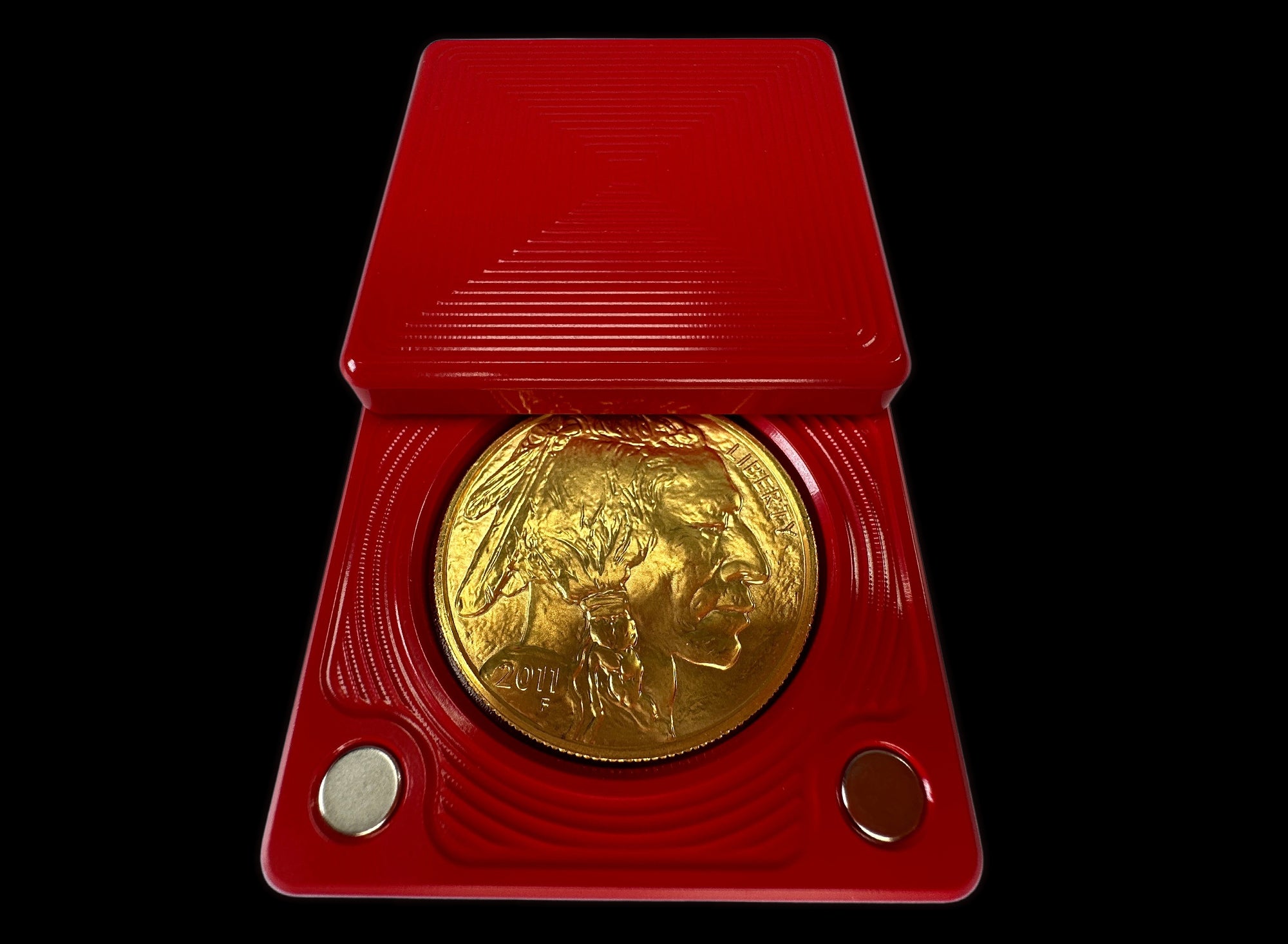 1oz Gold Coin REDRUM Single Stacker Brick | Gorilla Pro Customs