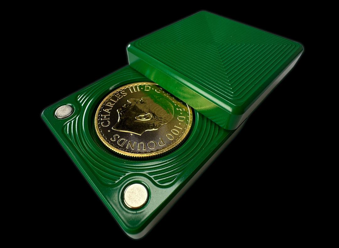 1oz Gold Coin EMERALD GREEN Goldstacker Heavy Brick | Gorilla Pro Customs