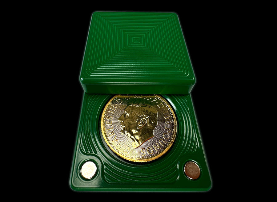 1oz Gold Coin EMERALD GREEN Goldstacker Heavy Brick | Gorilla Pro Customs
