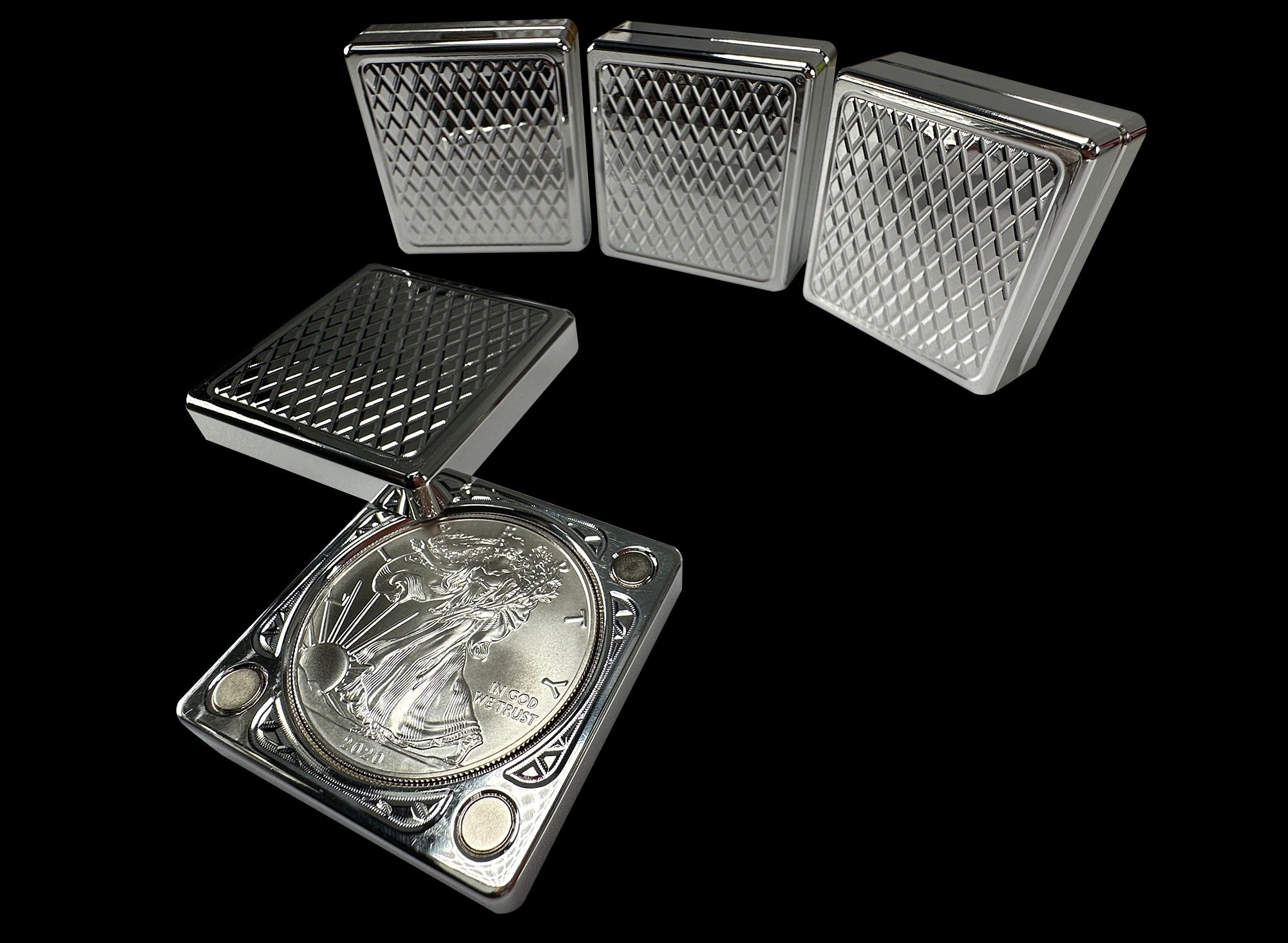 1oz Silver Coin POLISHED Single Stacker Heavy Brick | Gorilla Pro Customs