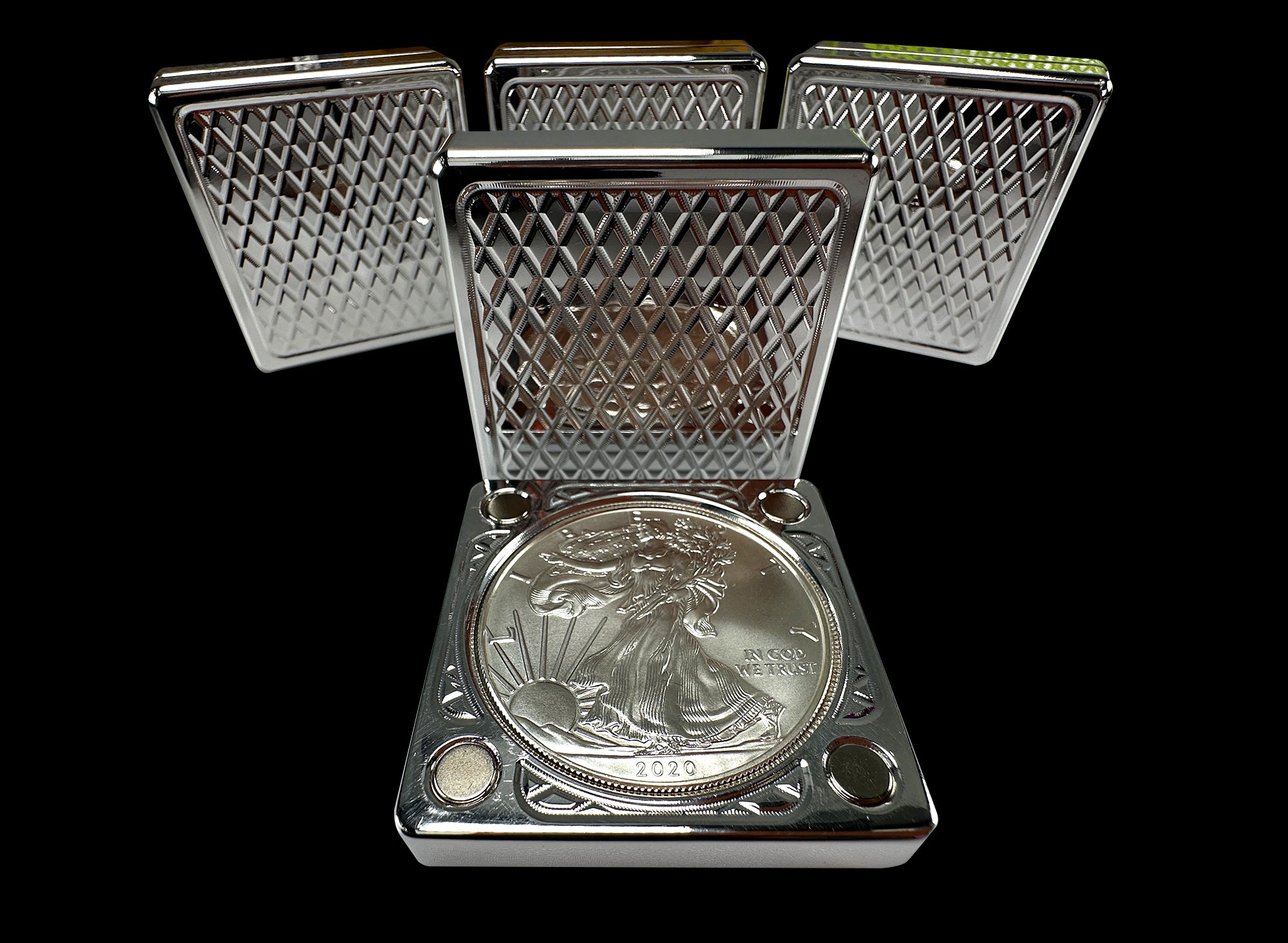 1oz Silver Coin POLISHED Single Stacker Heavy Brick | Gorilla Pro Customs