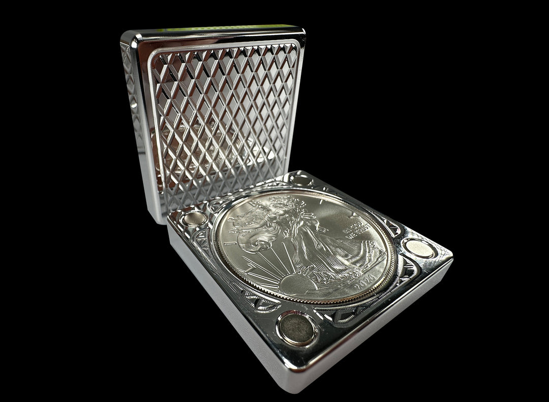 1oz Silver Coin POLISHED Single Stacker Heavy Brick | Gorilla Pro Customs
