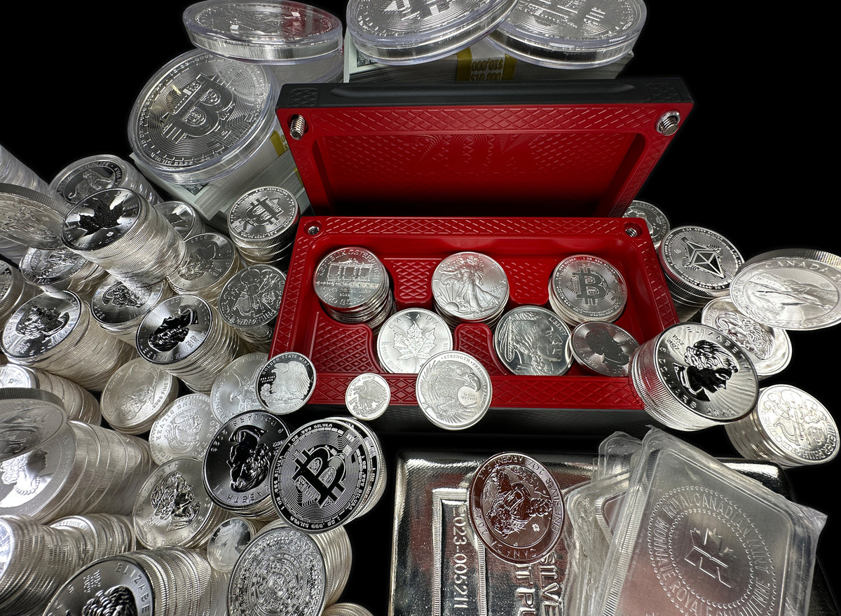 $20k, 55oz Silver Coins - Black Widow Survival Brick | Gorilla Pro Customs
