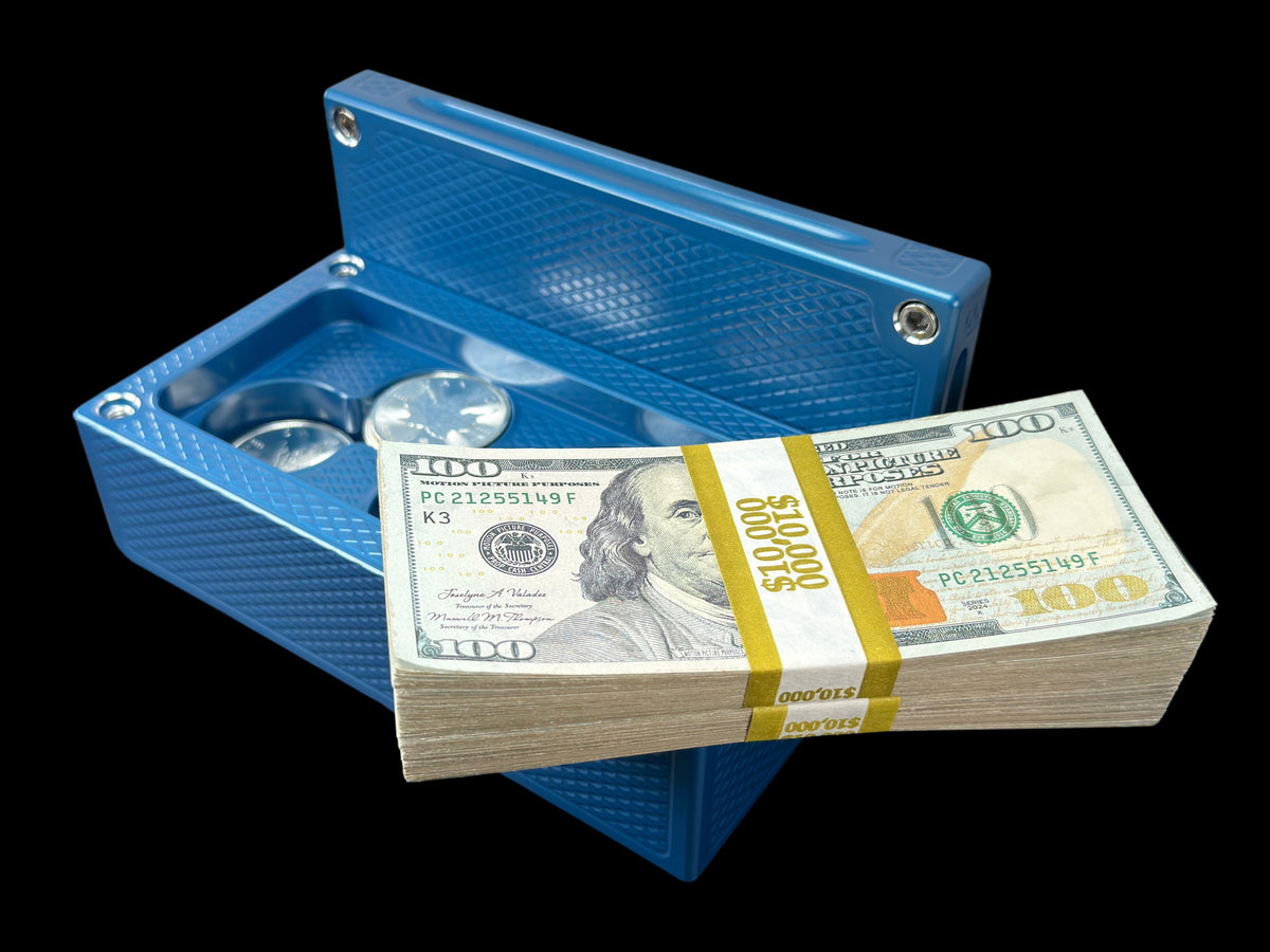 $20k, 55oz Silver Coins BLUE ICE Survival Brick | Gorilla Pro Customs