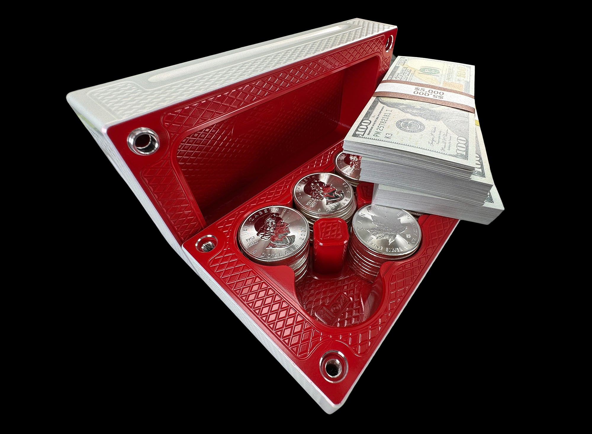 $25k, 80oz Silver Coin RED ROSE RUM Survival Brick | Gorilla Pro Customs