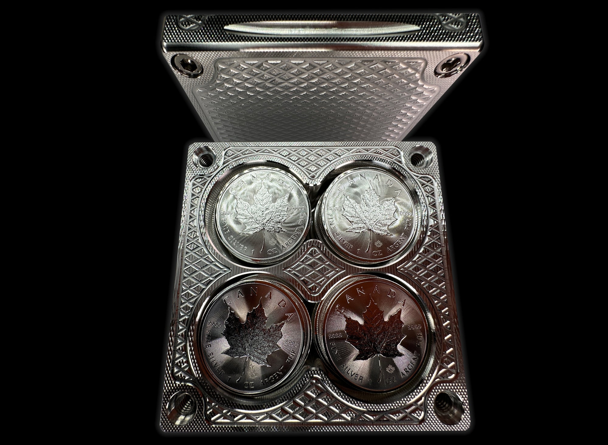 80oz 4x4 Silver Coins MACHINED Silver Stacker Survival Brick (PRICE AS ...