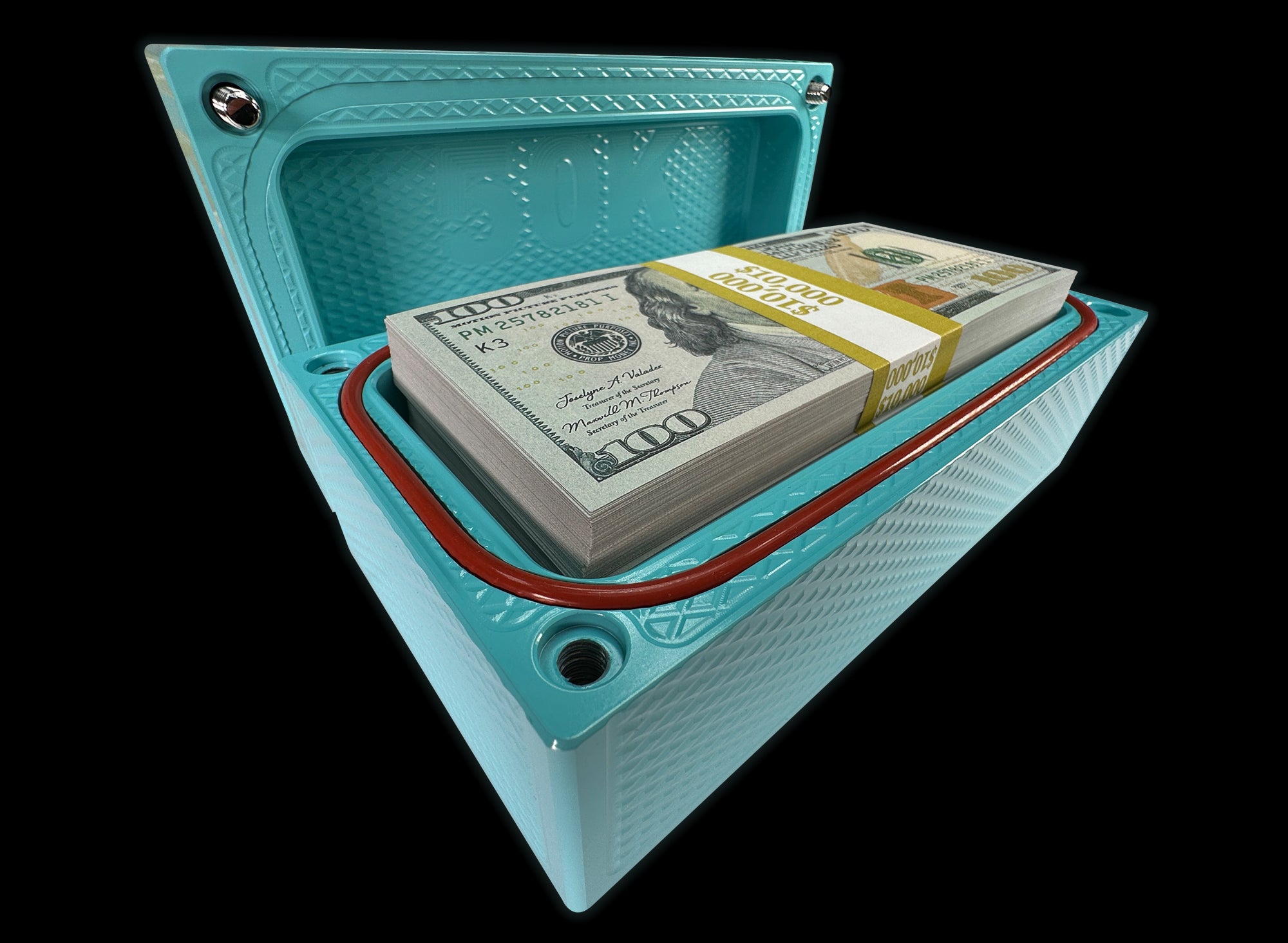 $50k, 7oz Gold Coins BABY BLUE Survival Brick | Gorilla Pro Customs