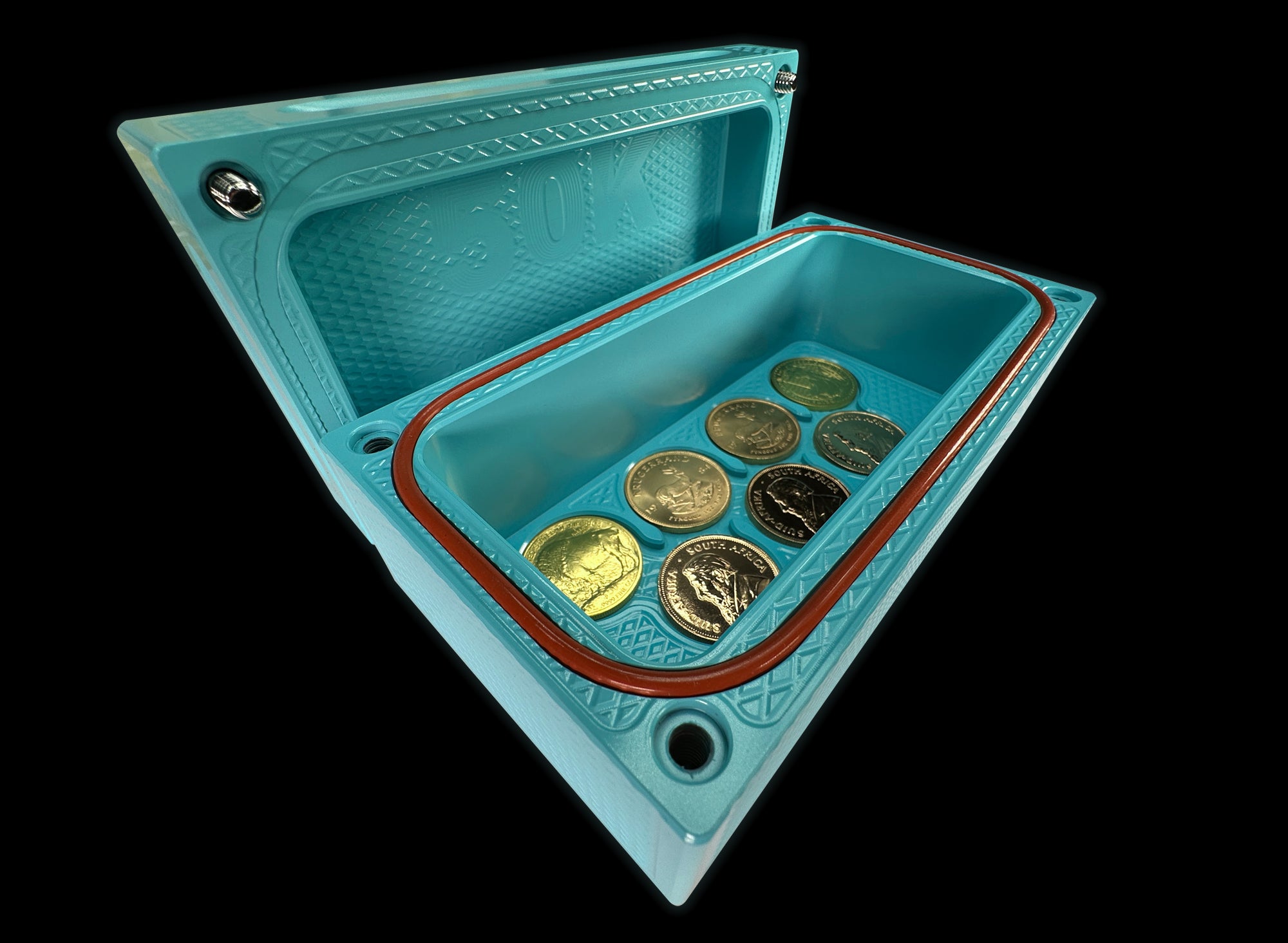 $50k, 7oz Gold Coins BABY BLUE Survival Brick | Gorilla Pro Customs
