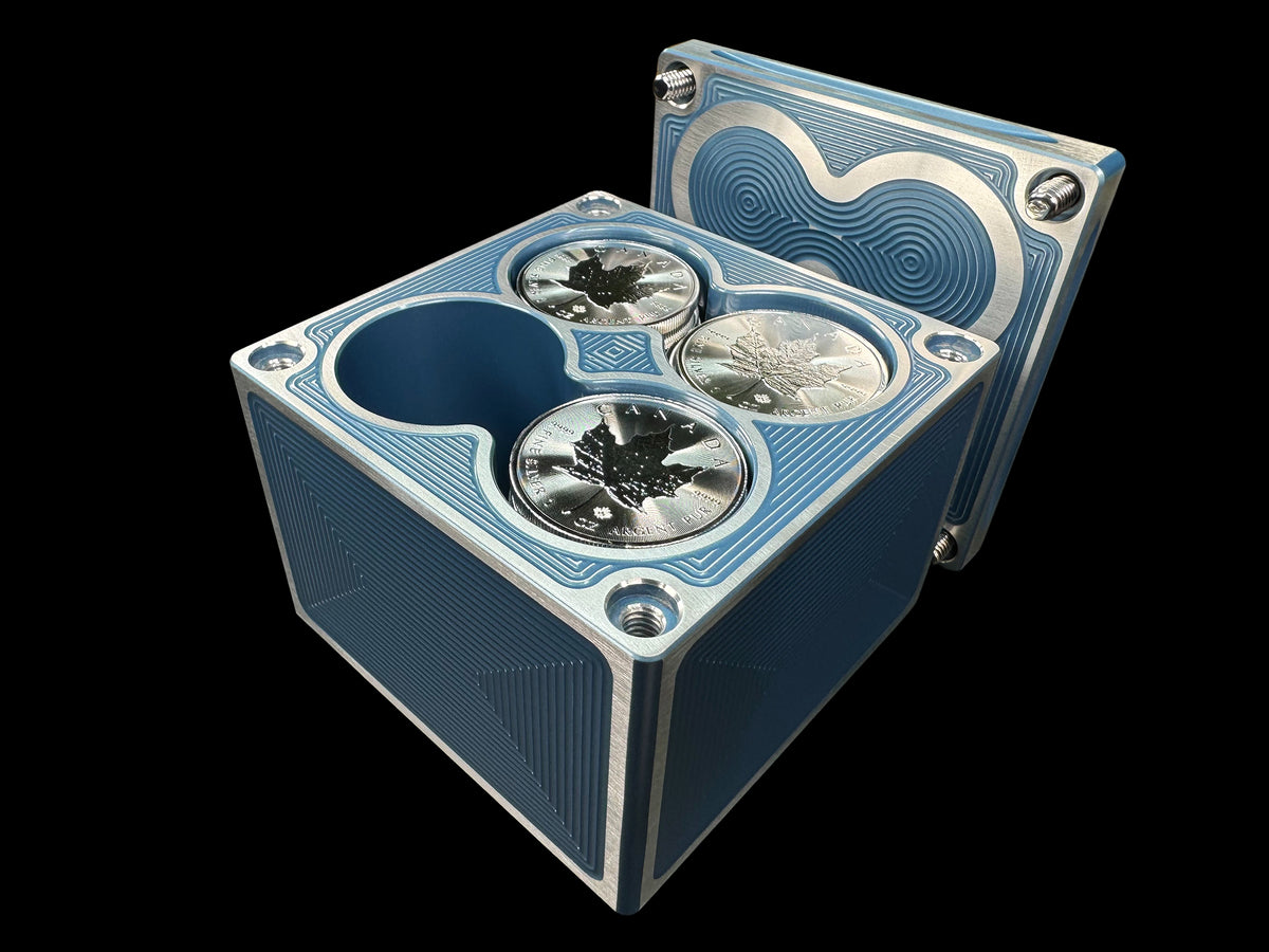 80oz 4x4 Silver Coins BLUE ICE Silver Stacker Survival Brick | Gorilla ...