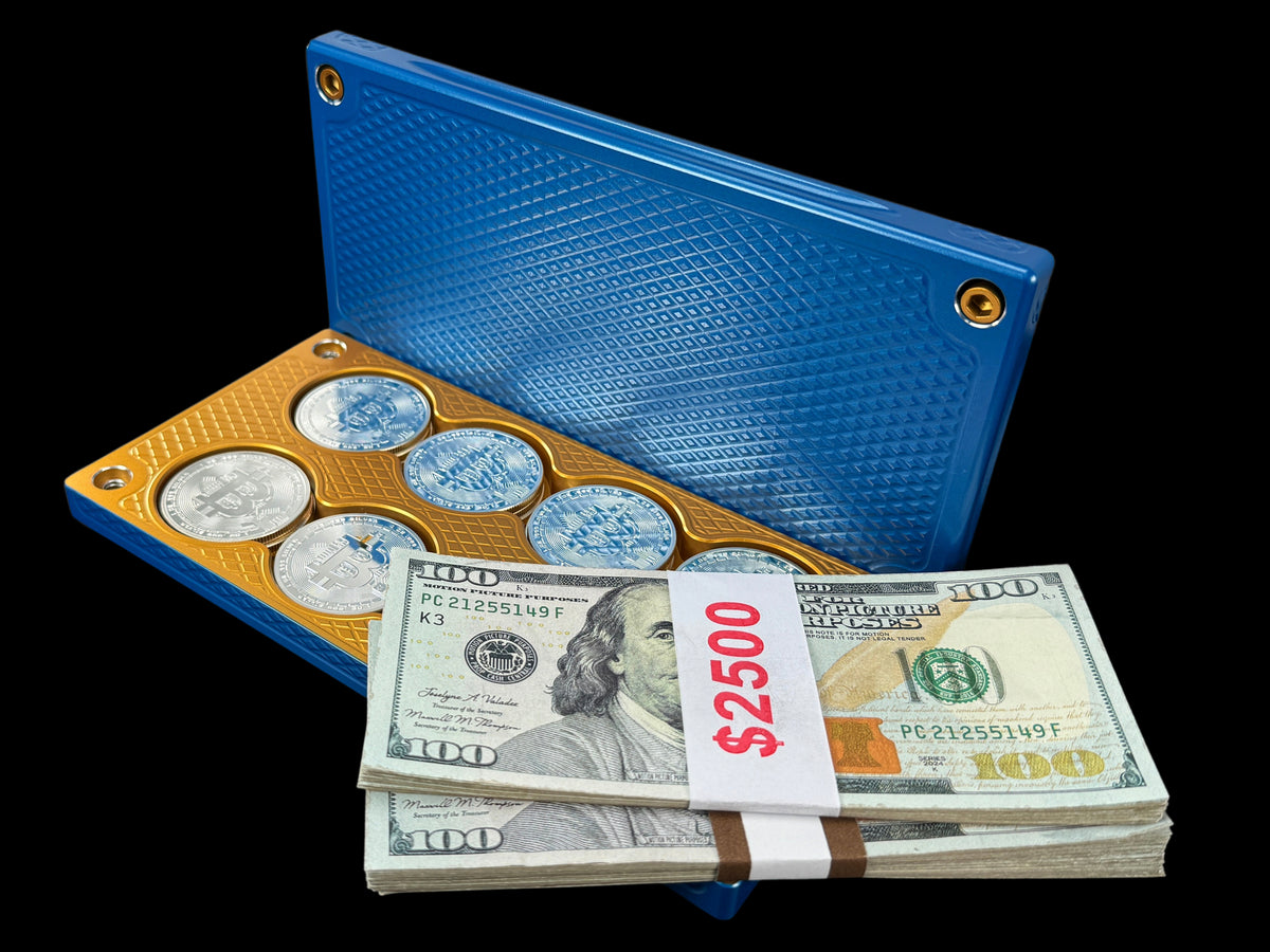 $7.5k, 24 1oz Silver Coins BRUSHED BABY BLUE Survival Brick | Gorilla ...