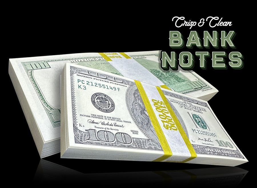 "BANK NOTES" (OLD SCHOOL) DOUBLE SIDED Prop Cash | $100 Dollar Bills ...