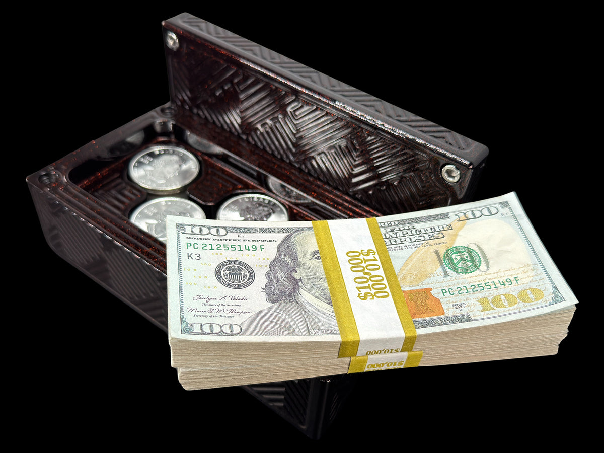 $20k, 55oz Silver Coins BLACK/ORANGE FLAKE Survival Brick | Gorilla Pro ...
