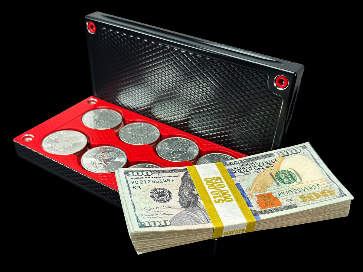 $10k, 40 1oz Silver Coins BLACK WIDOW Survival Brick | Gorilla Pro Customs