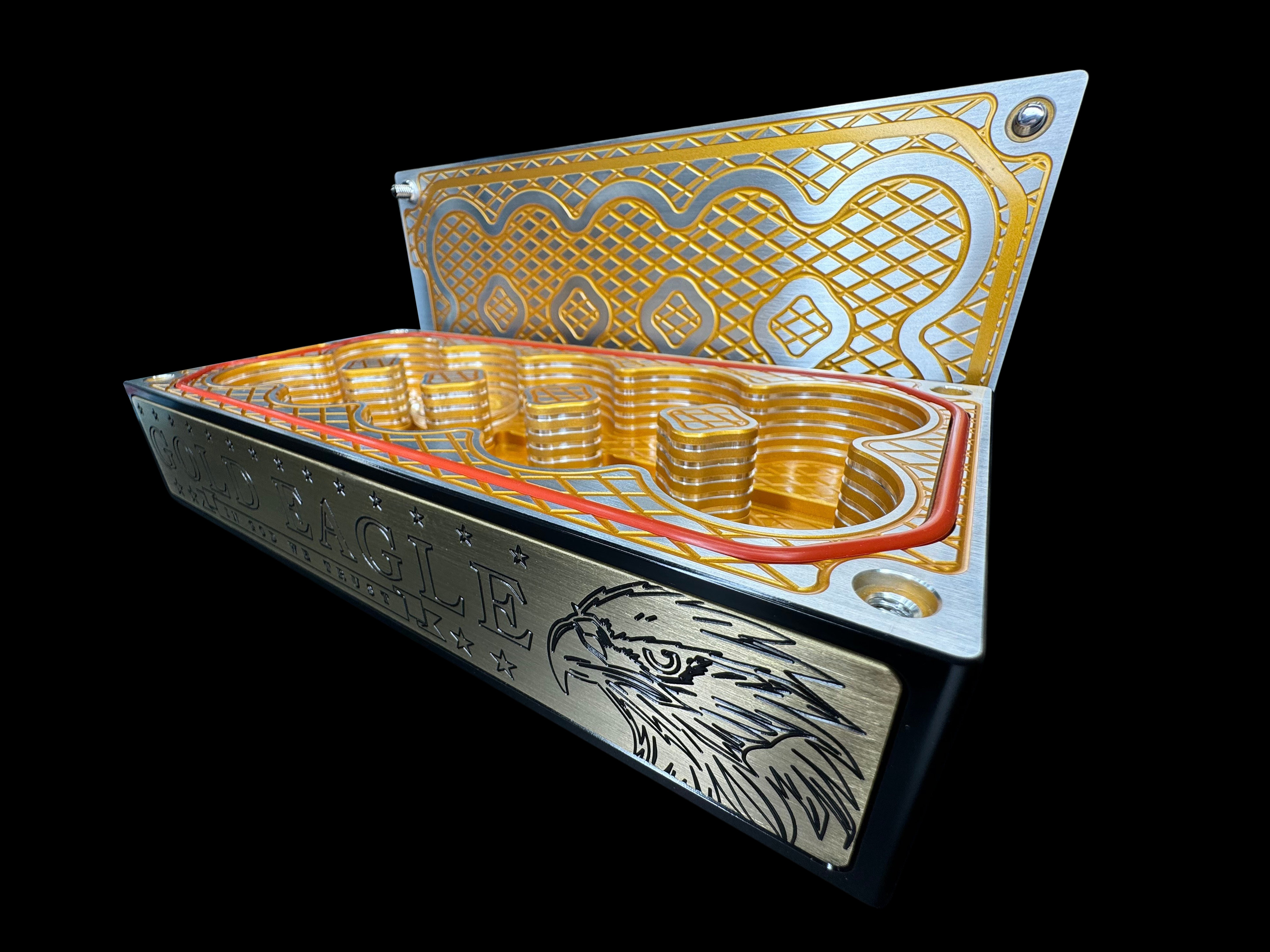 50 1oz GOLD EAGLES Badge Brick | Gorilla Pro Customs