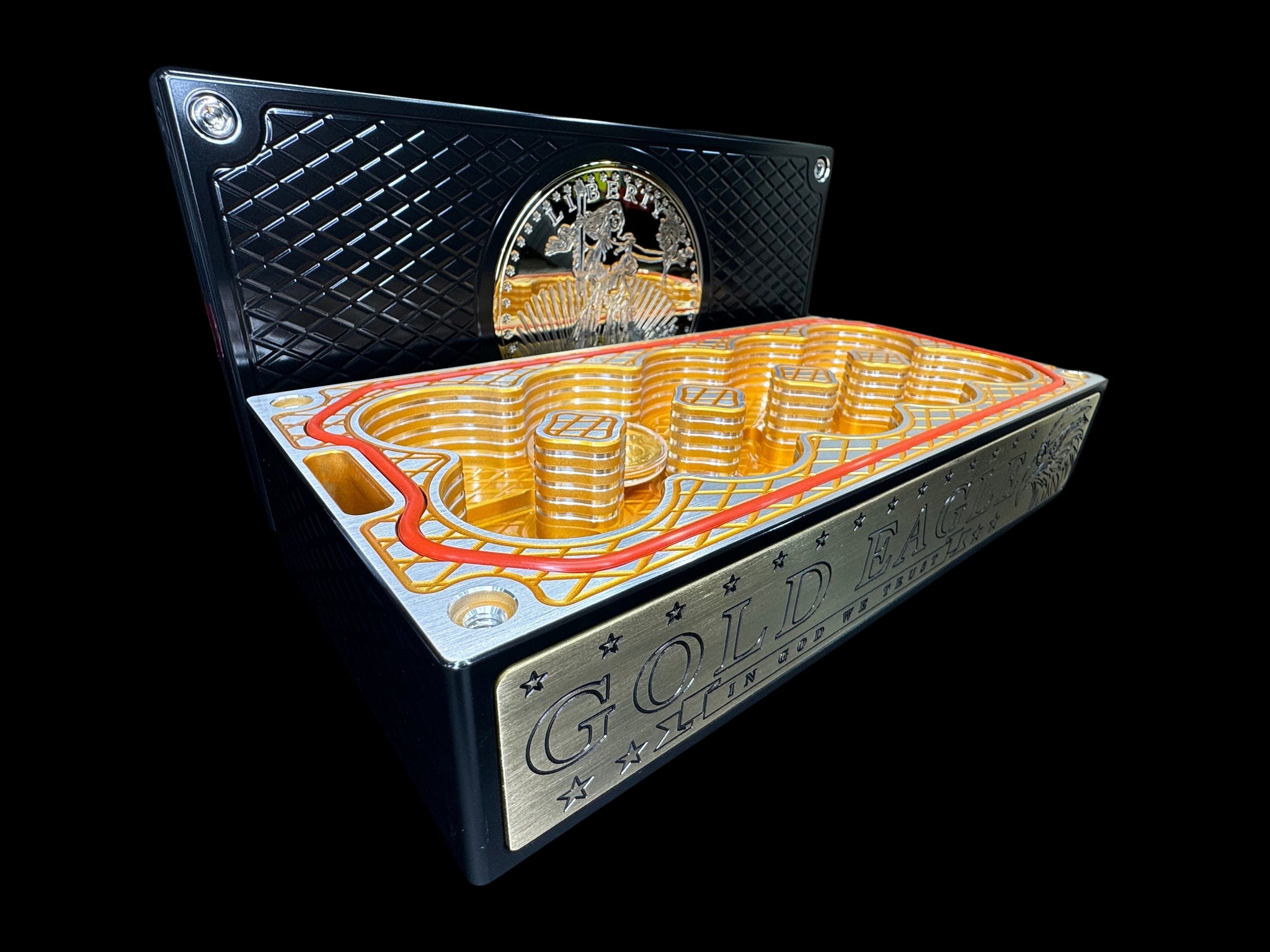 50 1oz GOLD EAGLES Badge Brick | Gorilla Pro Customs