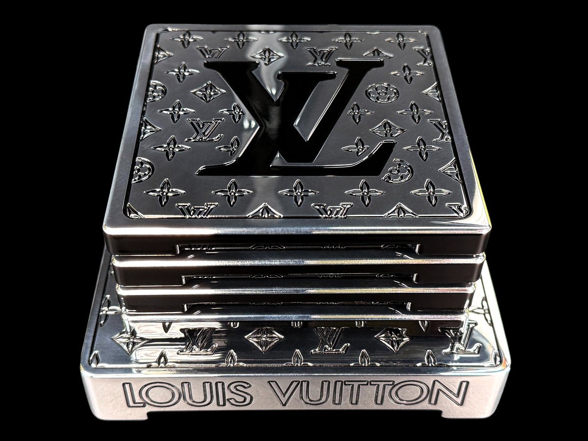Custom Luxury Polished Aluminum Coaster Set – Gorilla Pro Customs