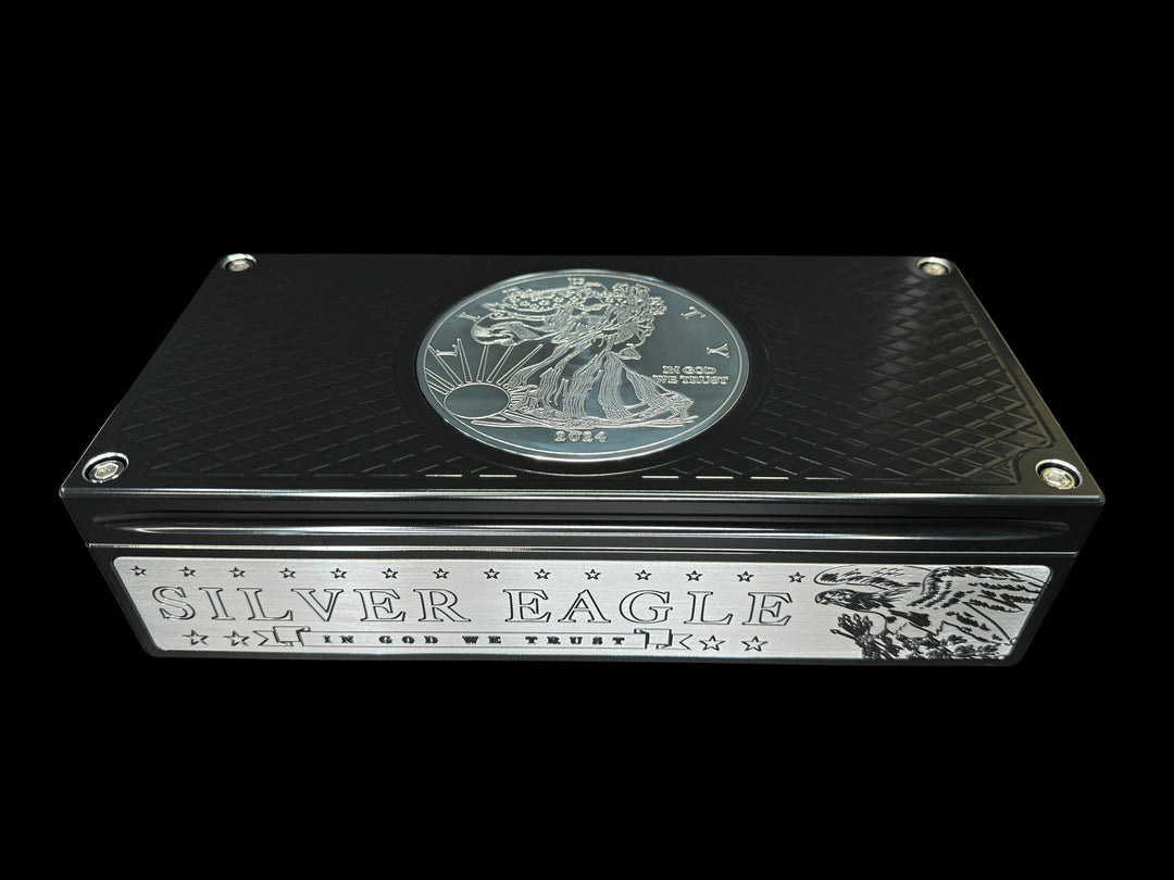 50 1oz SILVER EAGLES Badge Brick | Gorilla Pro Customs