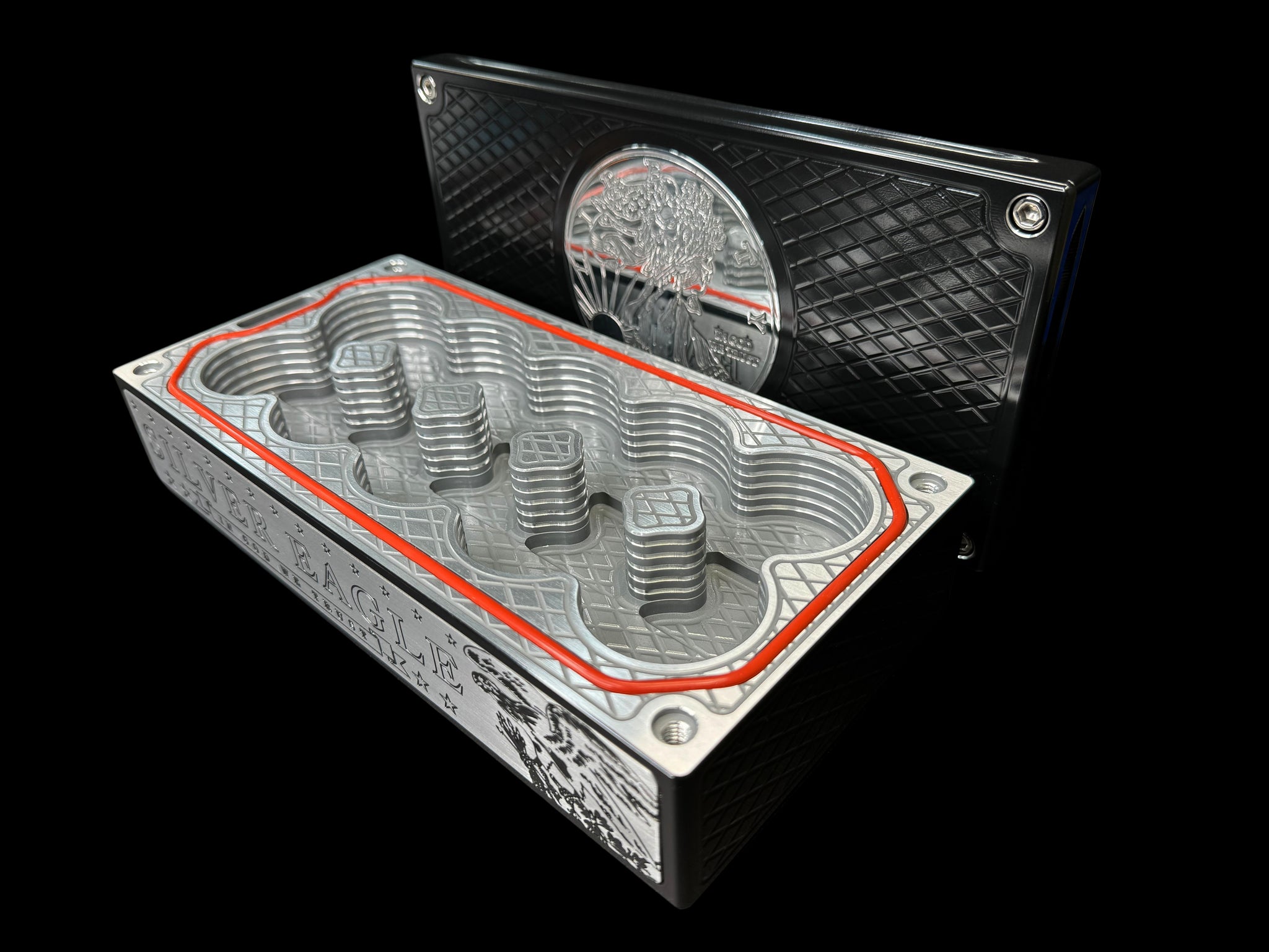 50 1oz SILVER EAGLES Badge Brick | Gorilla Pro Customs