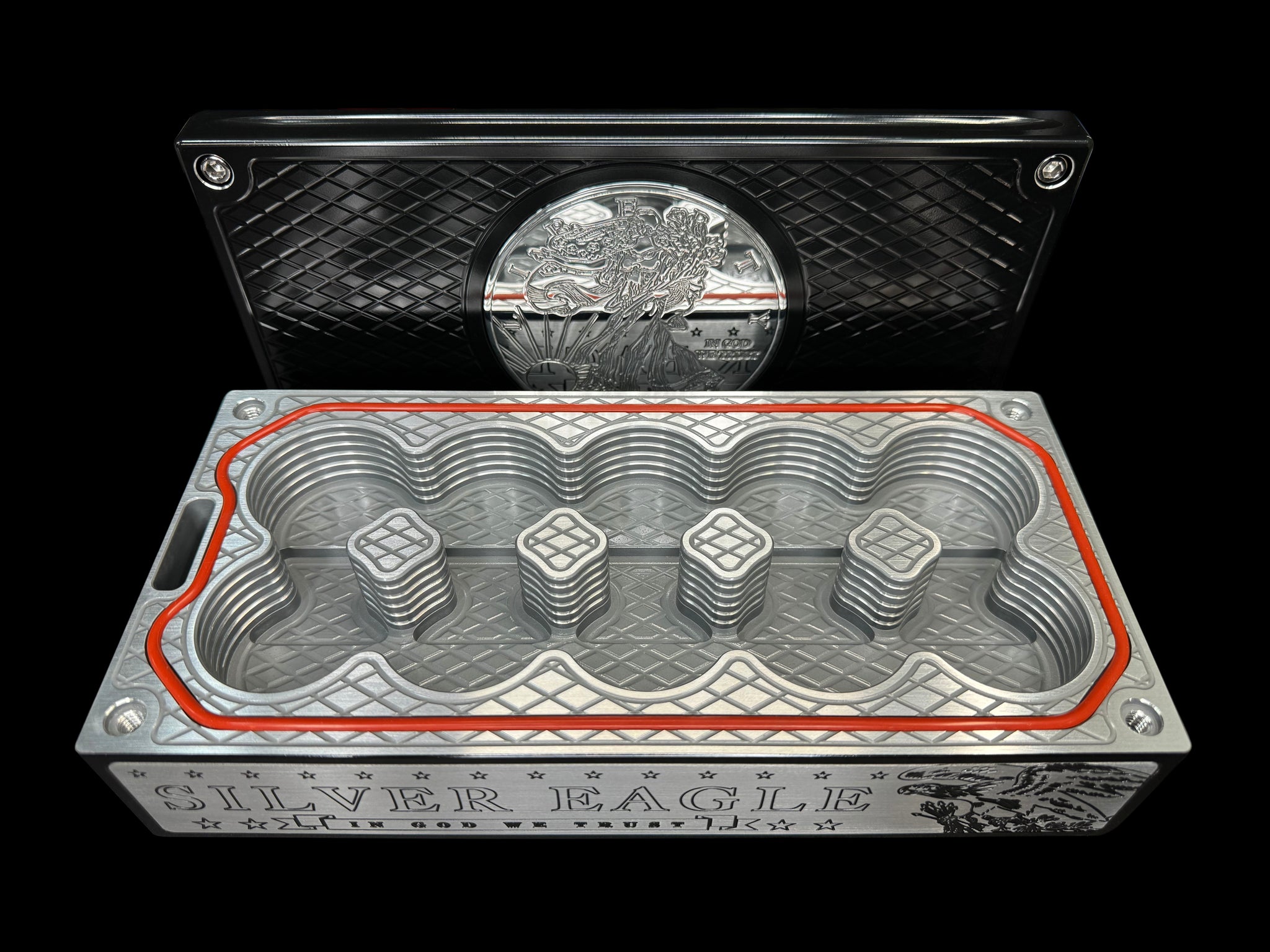 50 1oz SILVER EAGLES Badge Brick | Gorilla Pro Customs