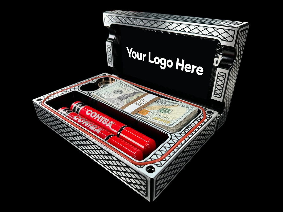 25K, 20 1oz Gold Coin Cigar Stashtray | Gorilla Pro Customs