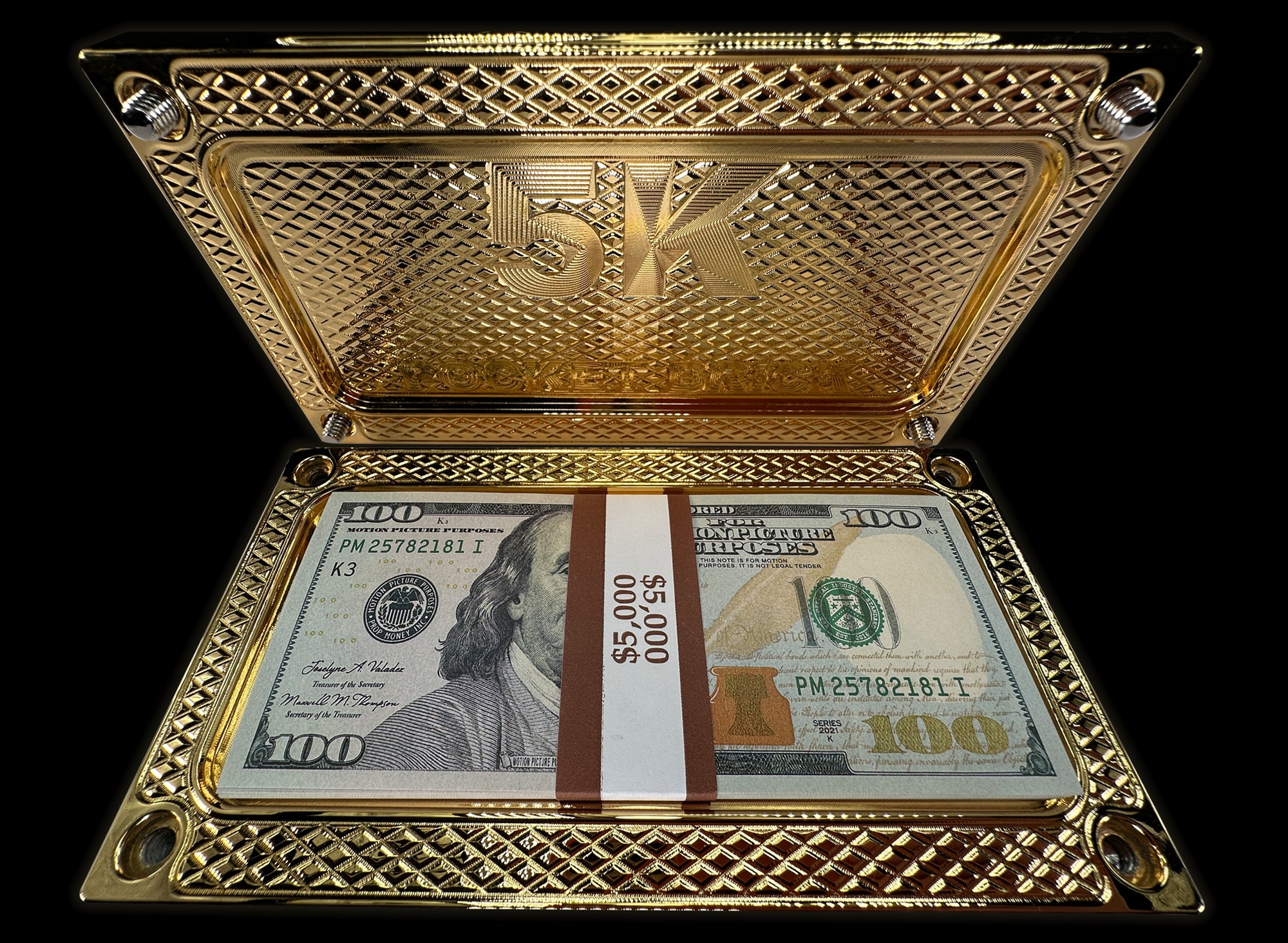 POCKET Brick - 24K GOLD PLATED - $5,000 Capacity - Weight 26.49 oz ...