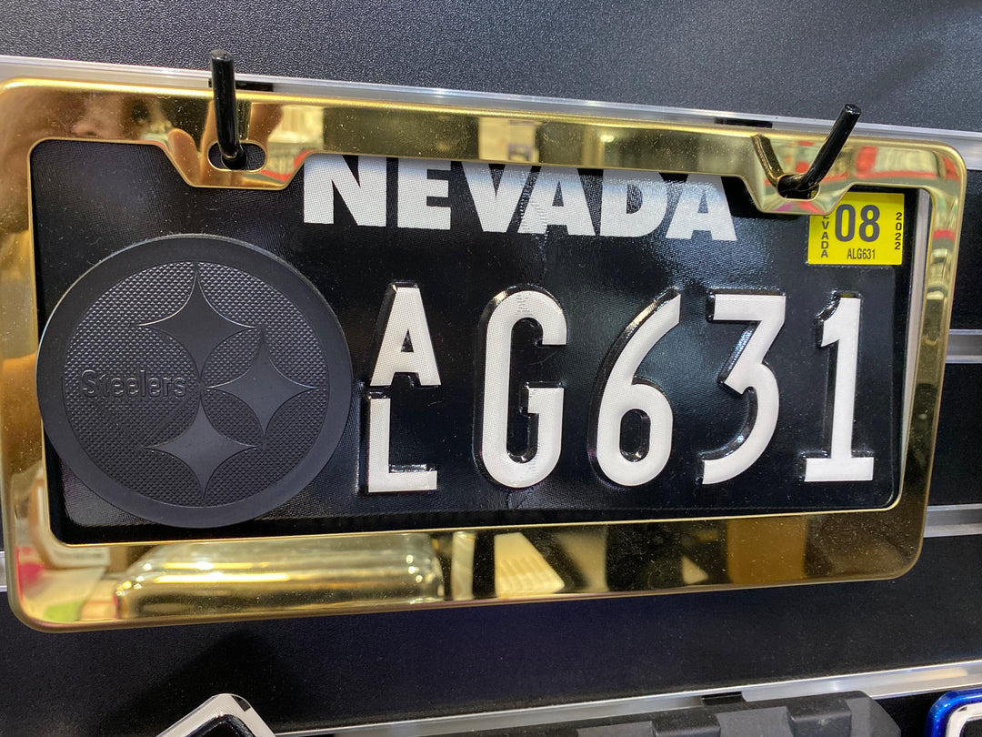 Single Color NFL License Plate Badges – Gorilla Pro Customs