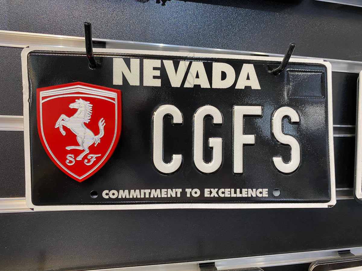 Two-Tone Car Brand License Plate Badges – Gorilla Pro Customs