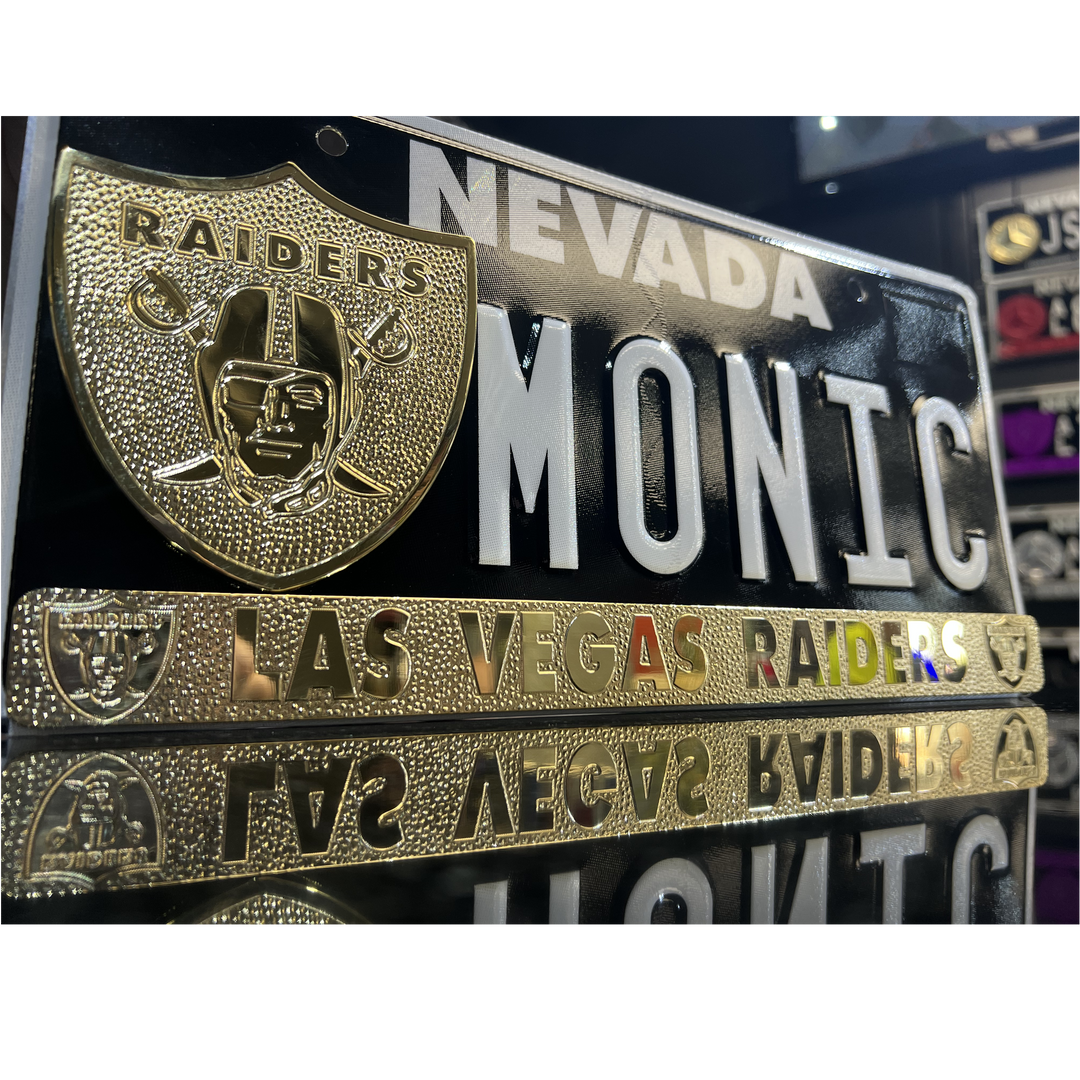 Brass NFL License Plate Badges – Gorilla Pro Customs