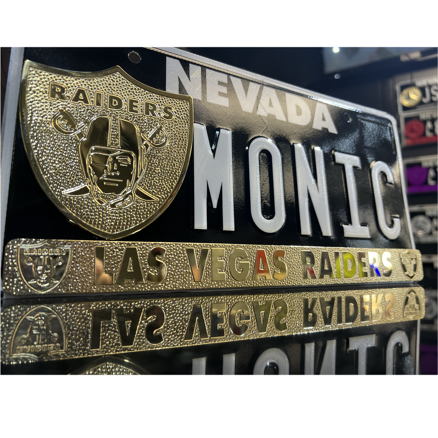 Brass NFL License Plate Badges – Gorilla Pro Customs