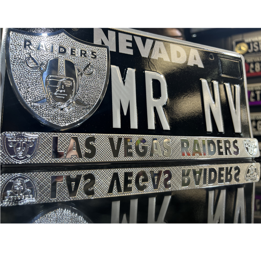 Polished NFL License Plate Badges – Gorilla Pro Customs